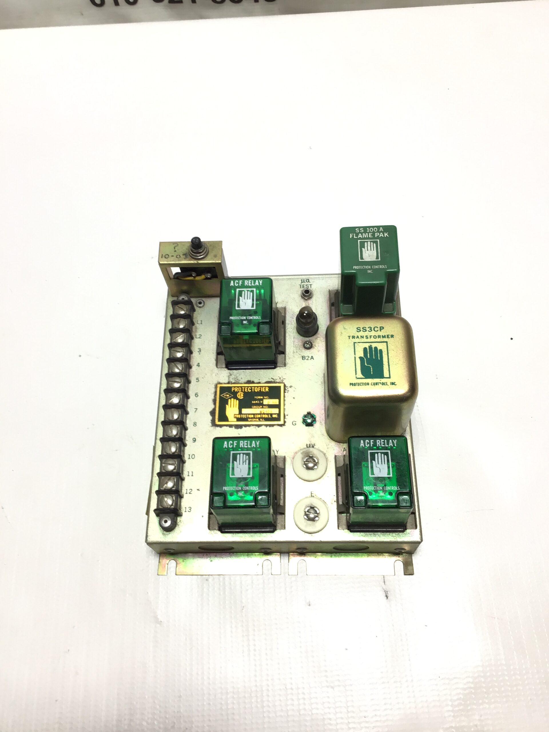 Protection Controls 6642-VBNR Protectofier Flame Controls – Moses B. Glick