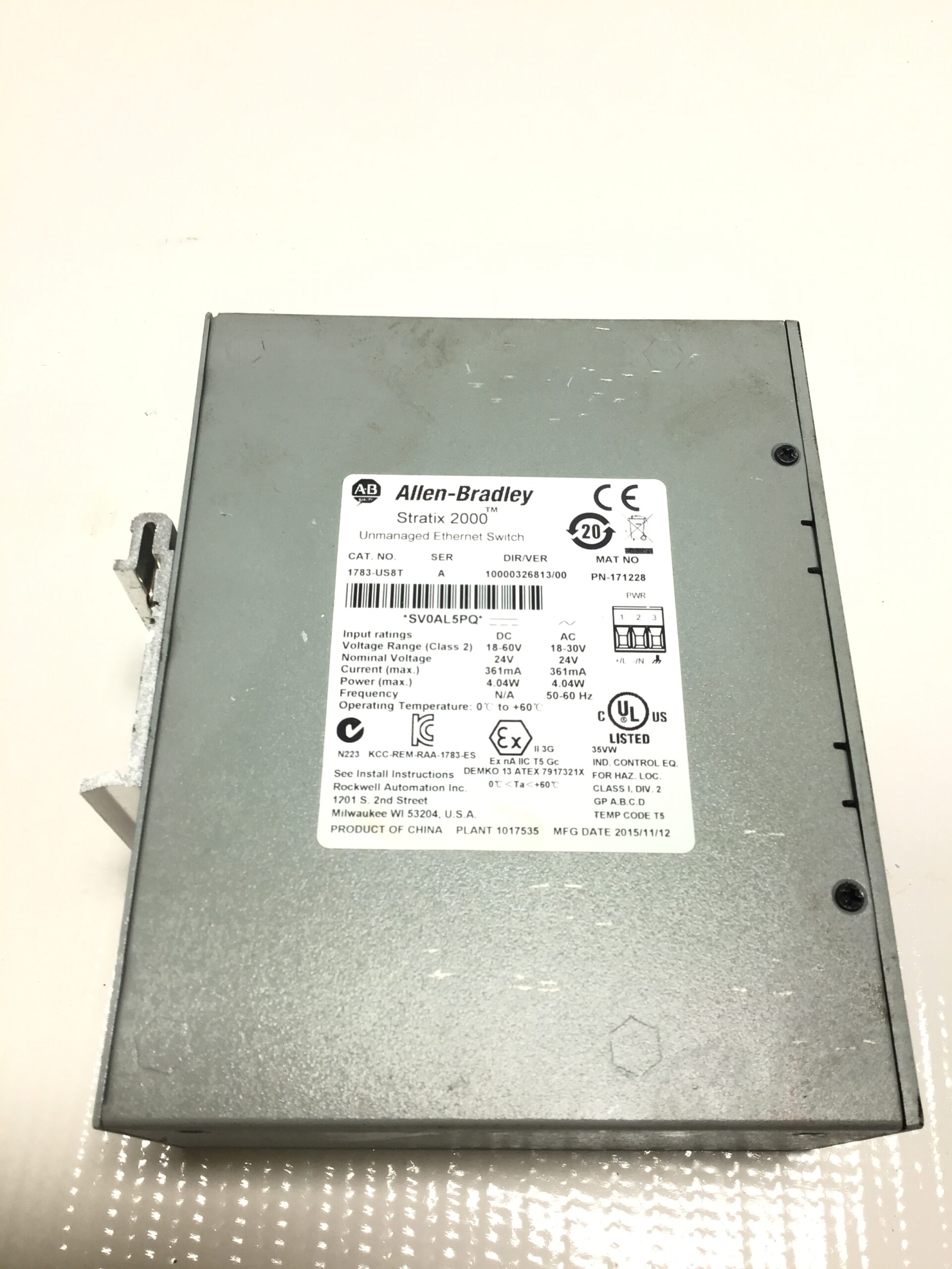 Allen-Bradley 1783-US8T Stratix 2000 Unmanaged Ethernet Switch – Moses ...