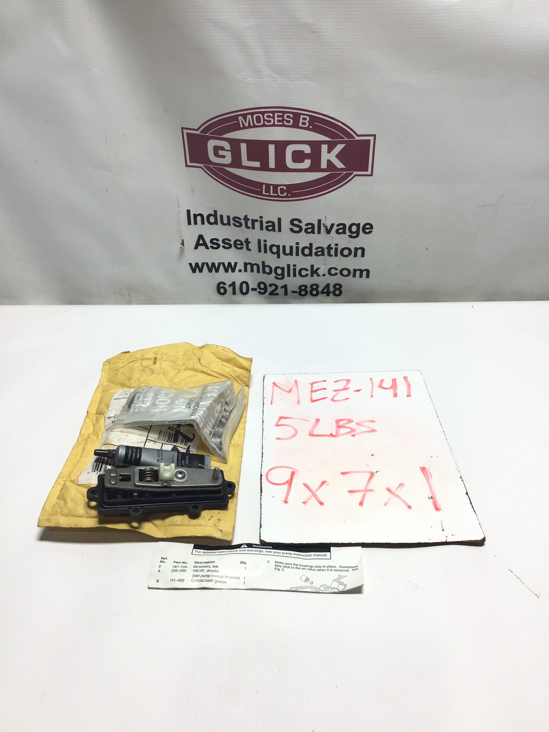 Graco FSCO-87 Air Valve Module Rebuild Kit – Moses B. Glick