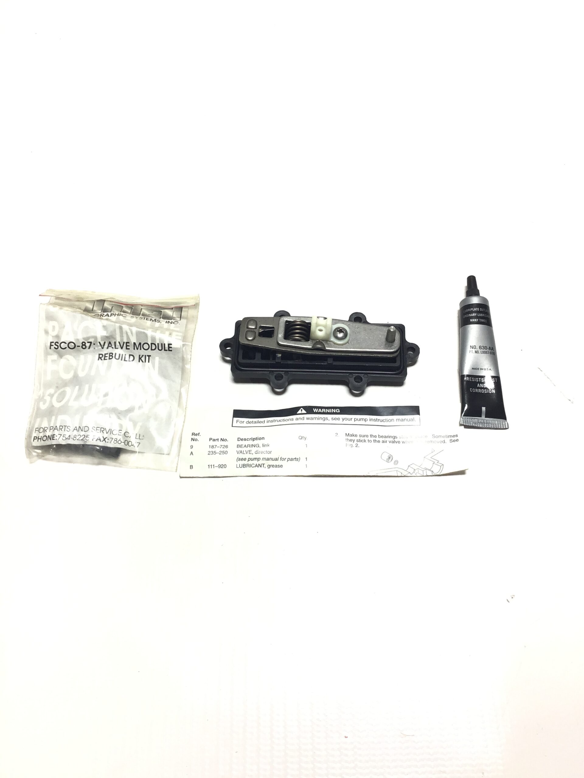 Graco FSCO-87 Air Valve Module Rebuild Kit – Moses B. Glick