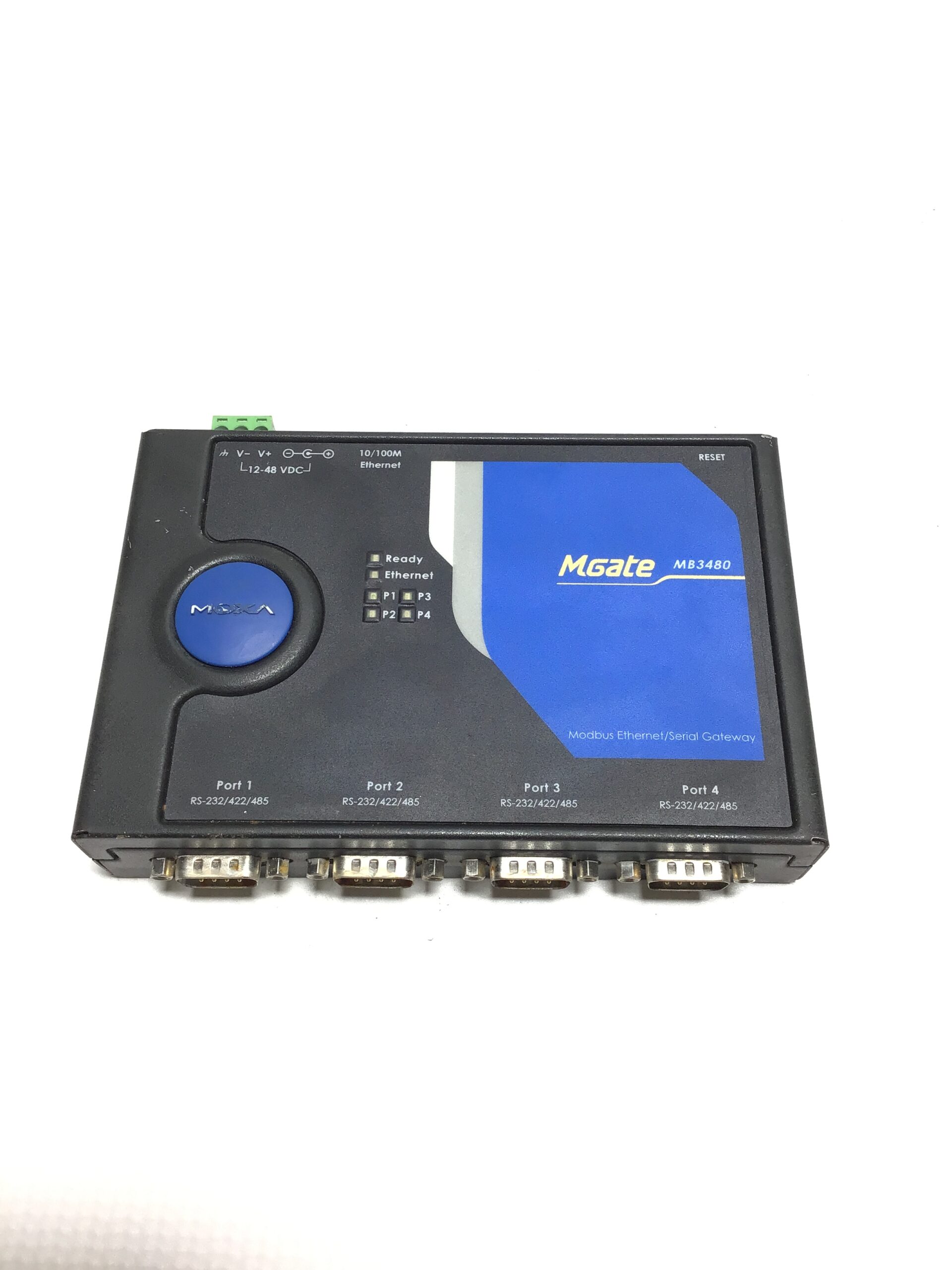 Moxa MGate MB3480 Modbus Ethernet/Serial Gateway – Moses B. Glick