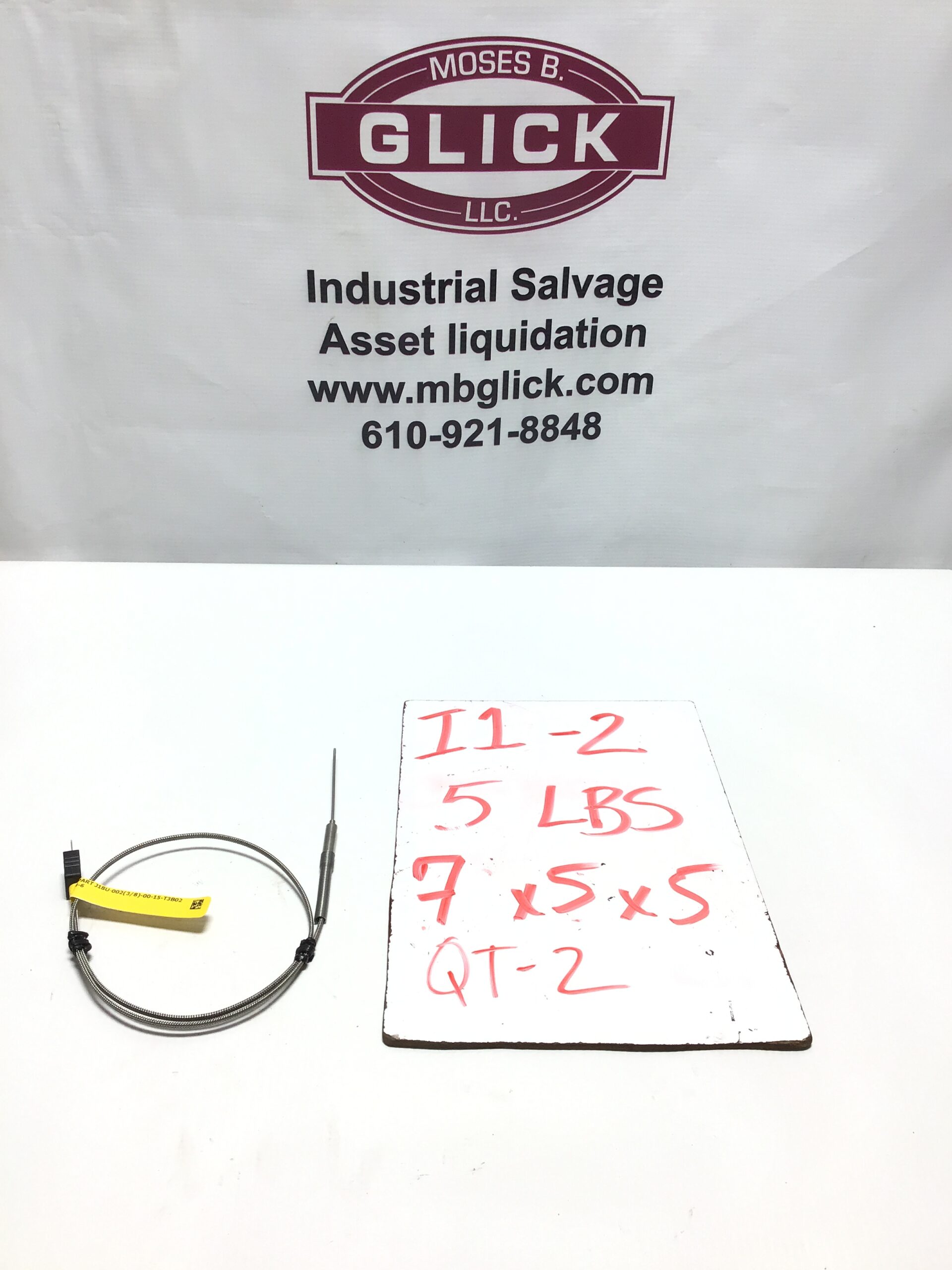 Pyromation J18U-002(3/8)-00-15-T3B02-4-6 Thermocouple Probe – Moses B ...