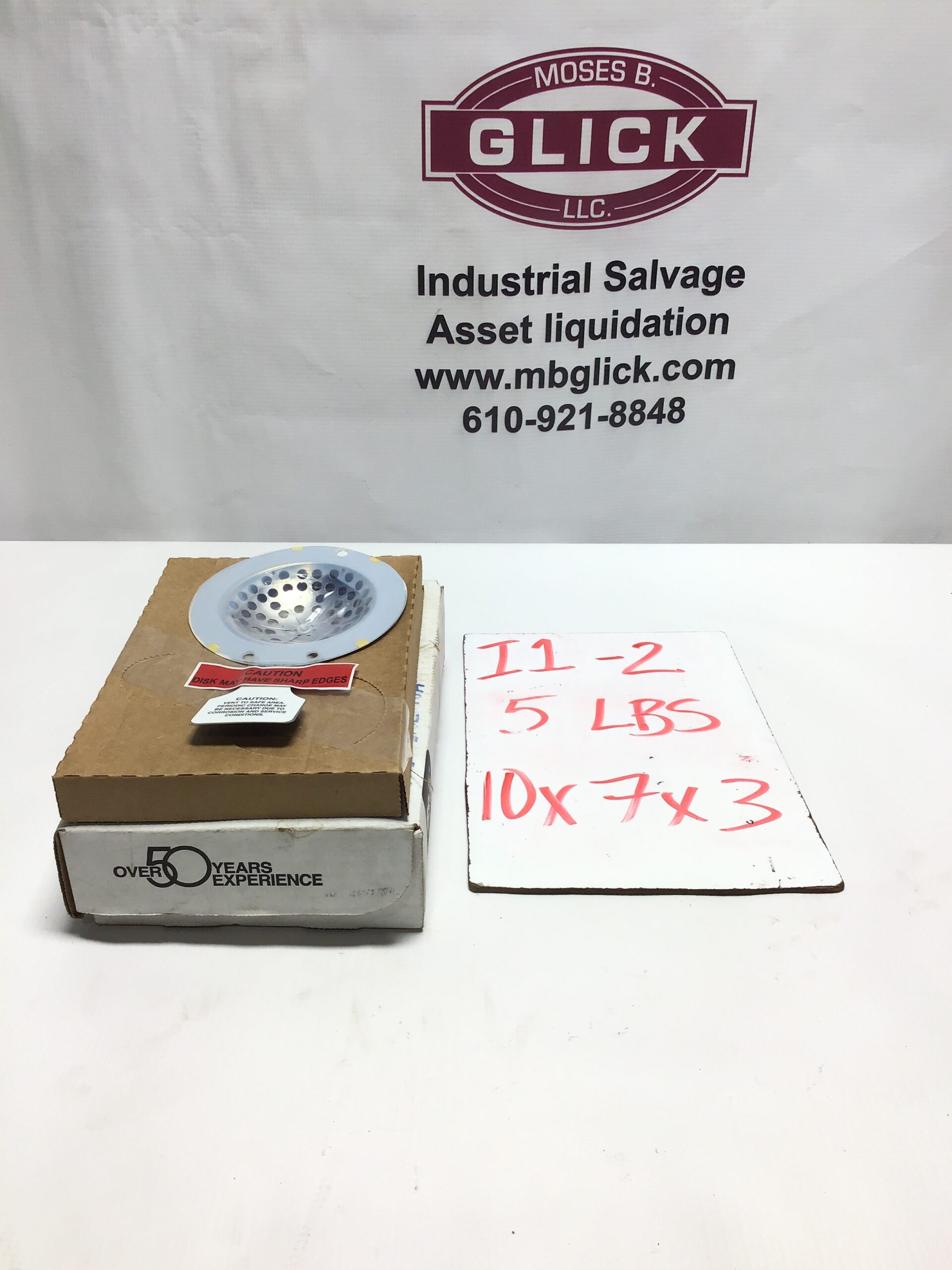 BS&B VAC-SAF 4400038 Vacuum Rupture Disk 3″ – Moses B. Glick