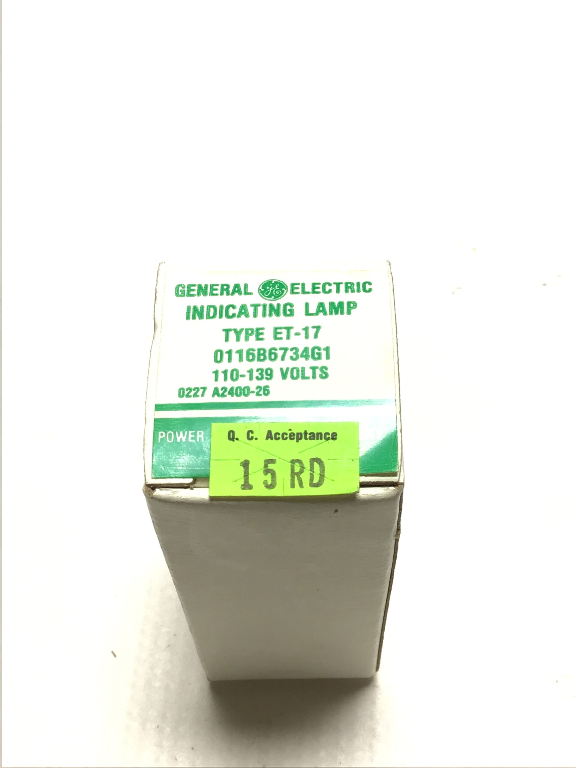 General Electric ET-17 – 011586734G1 Indicating Lamp – Moses B. Glick