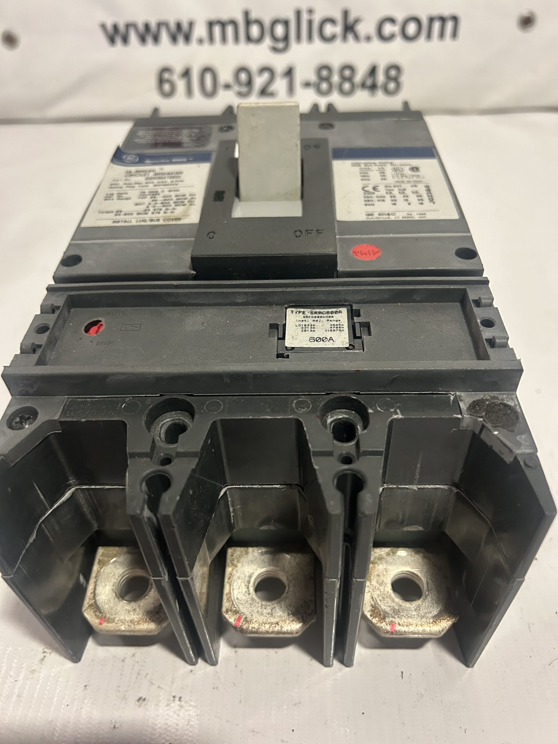 GE Spectra RMS SGHH36AT0600 Hi-Break 600A 3-Pole Circuit Breaker ...