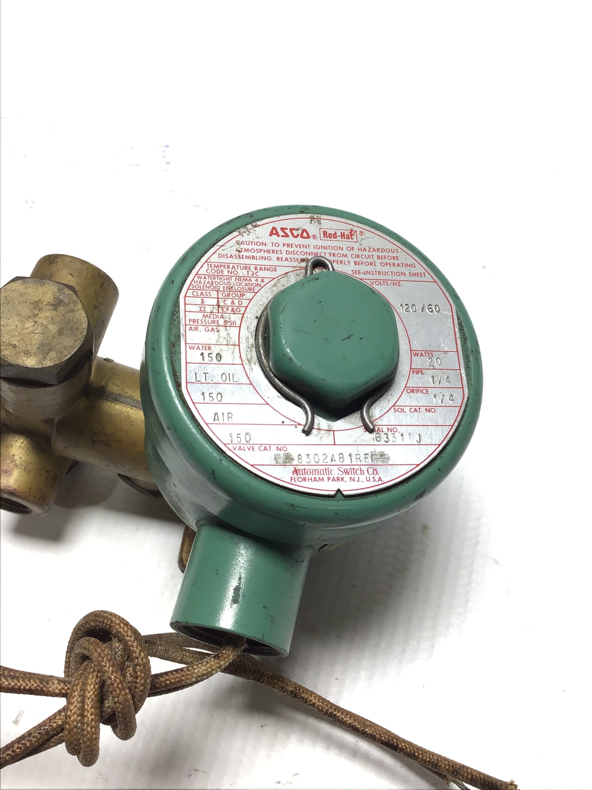 Asco 8302A81RF Solenoid Valve – Moses B. Glick