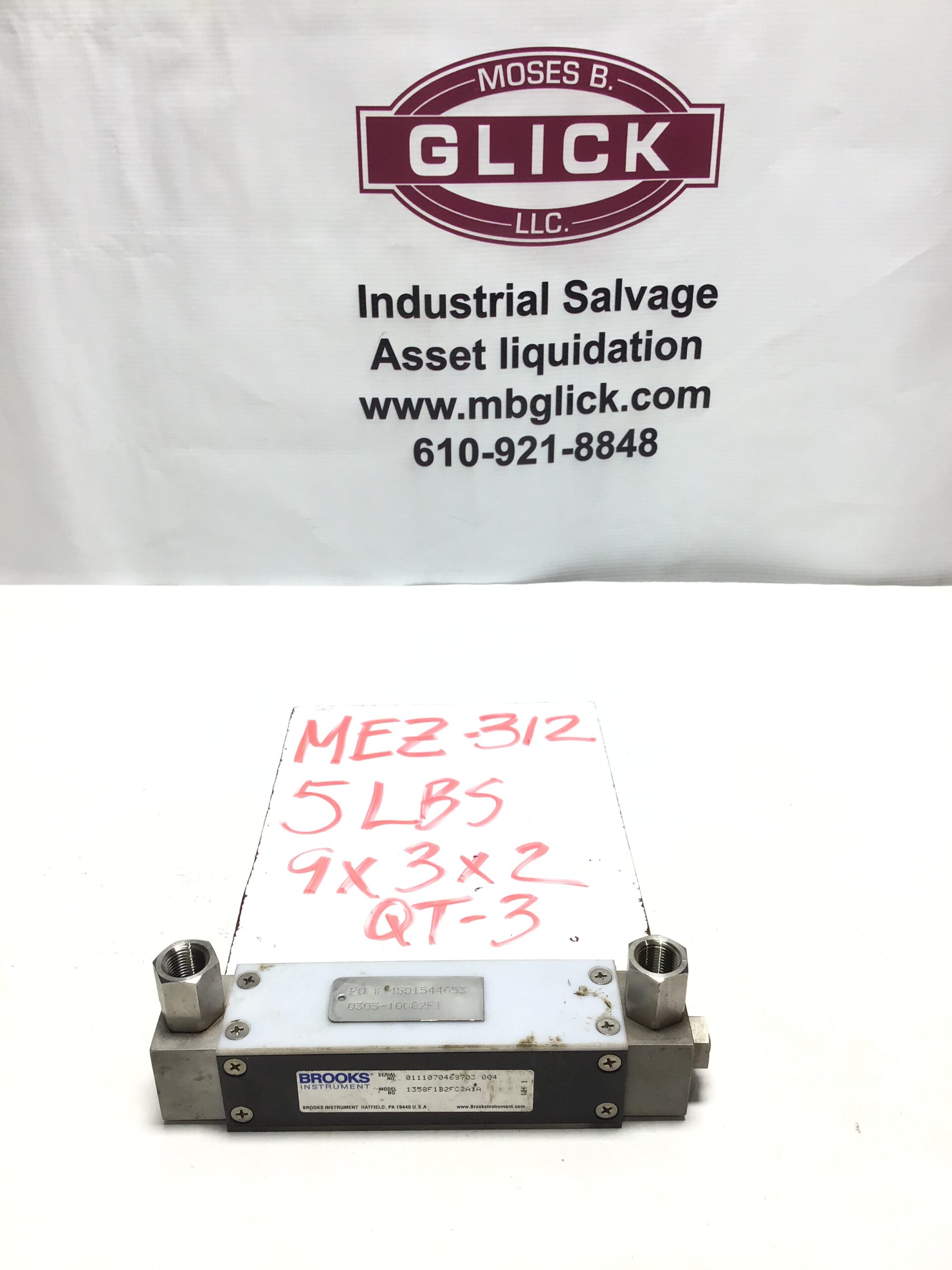 Brooks Instrument 1358F1B2FC2A1A Flow Meter – Moses B. Glick