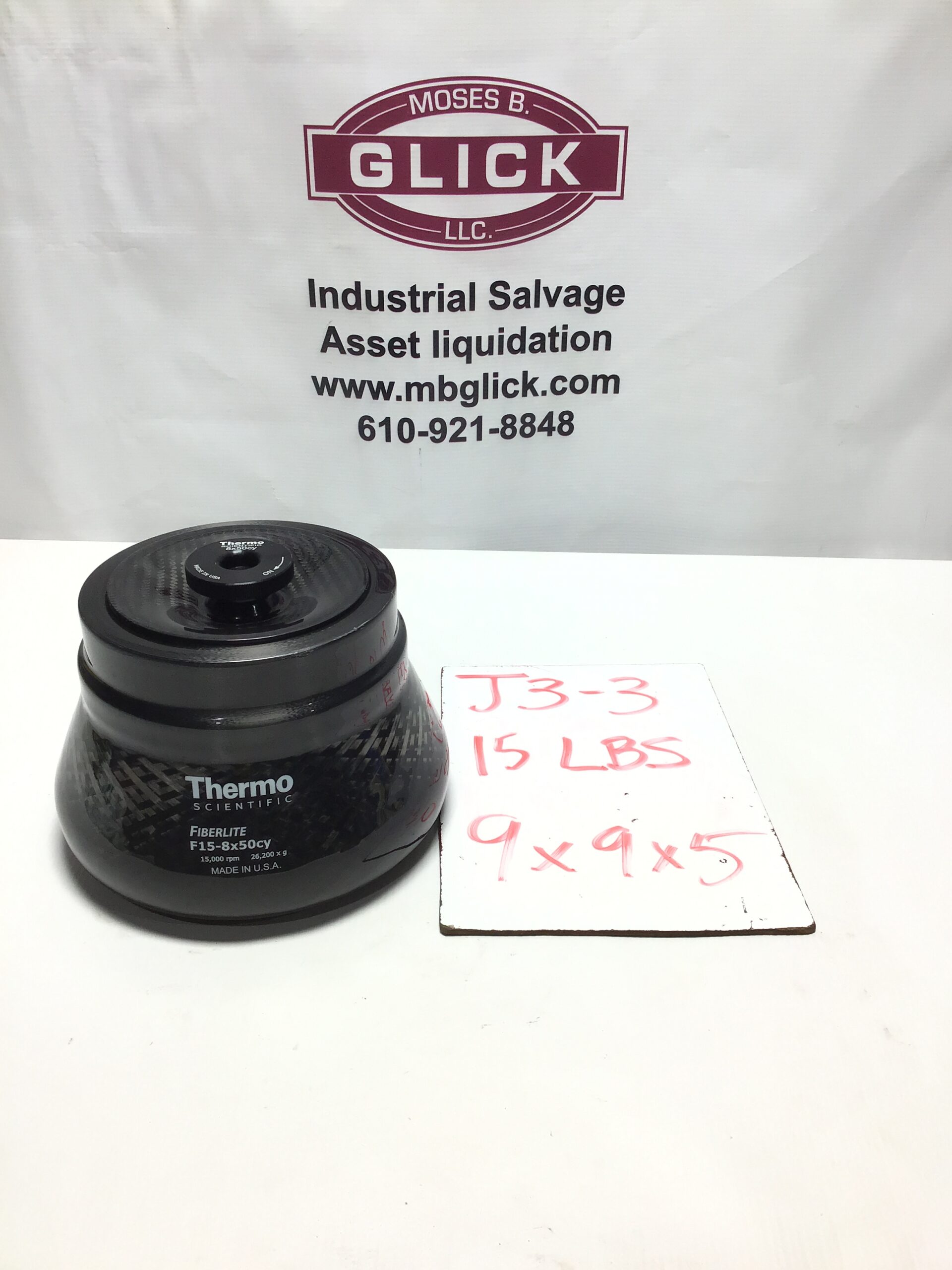 Thermo Scientific FiberLite F15-8x50cy Fixed Angle Rotor – Moses B. Glick