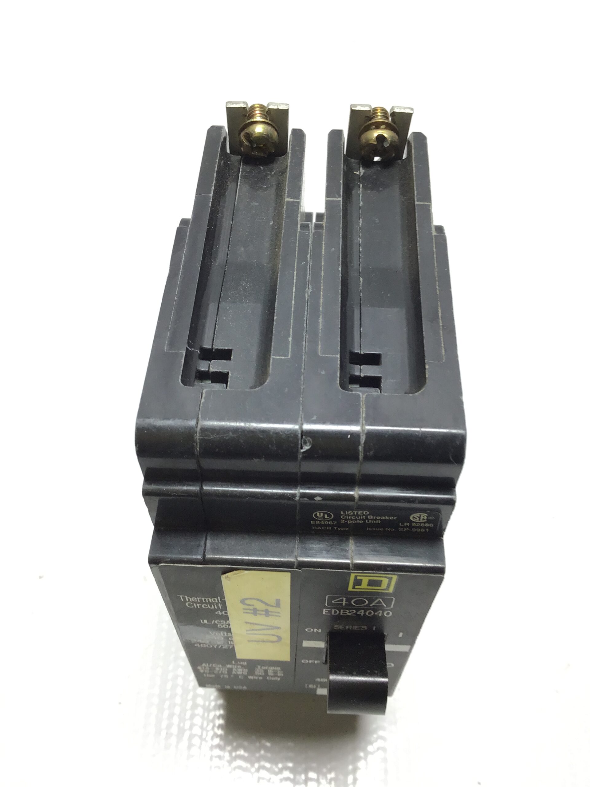 Square D QO240 Circuit Breaker 40A 2-Pole QO Series – Moses B. Glick