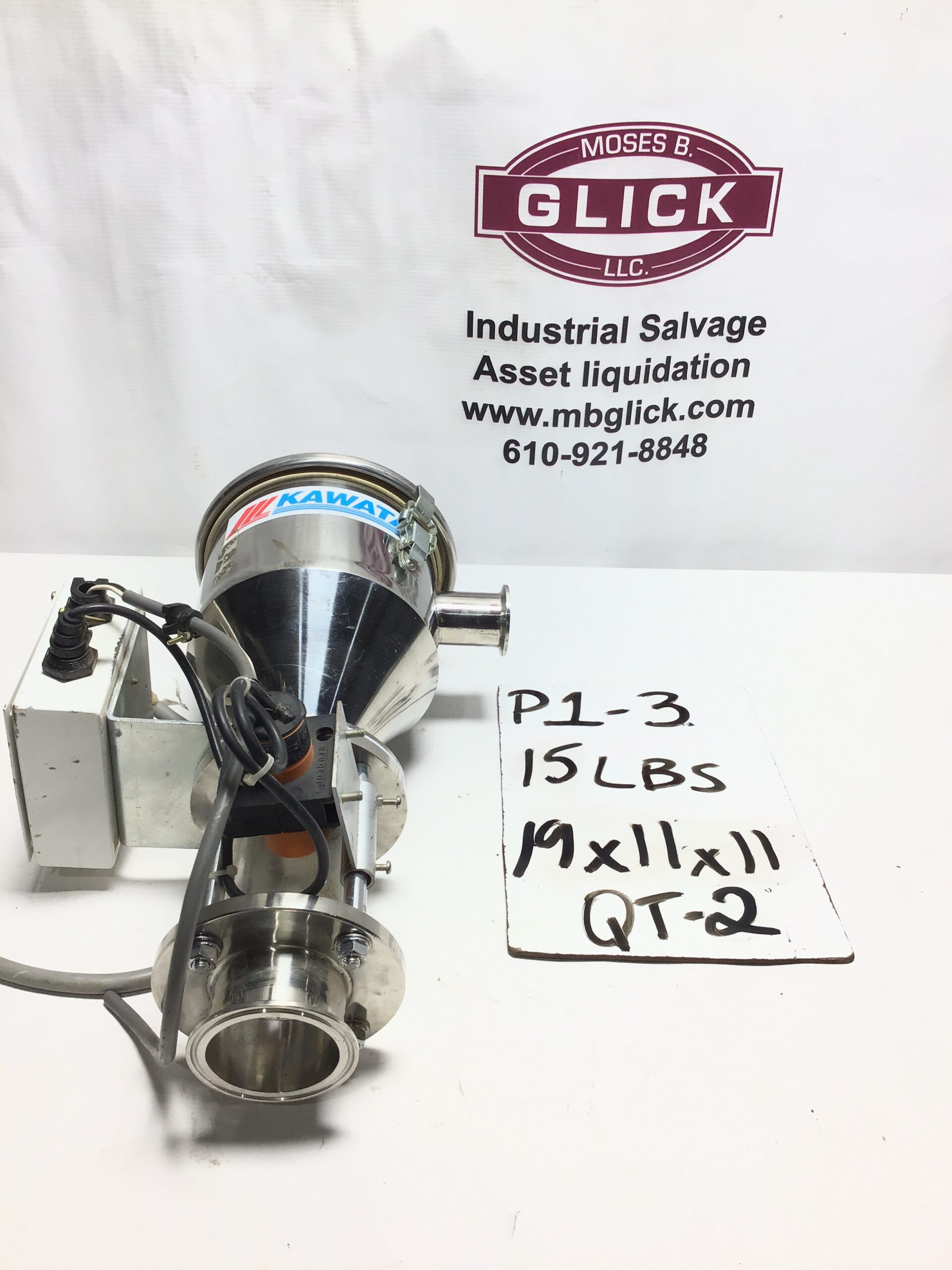 Kawata Dry Material Vacuum Loader Receiver Hopper – Moses B. Glick
