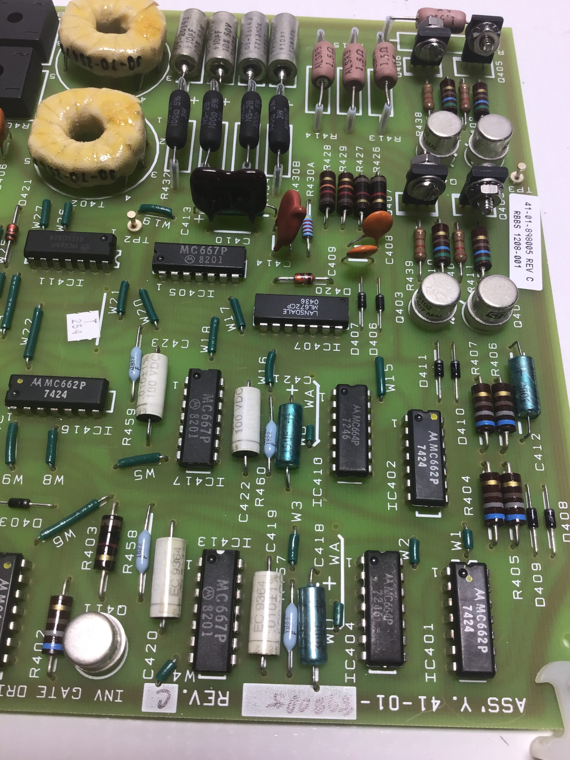Cyberex 41-01-898005 INV Gate Drive Control Rev C – Moses B. Glick