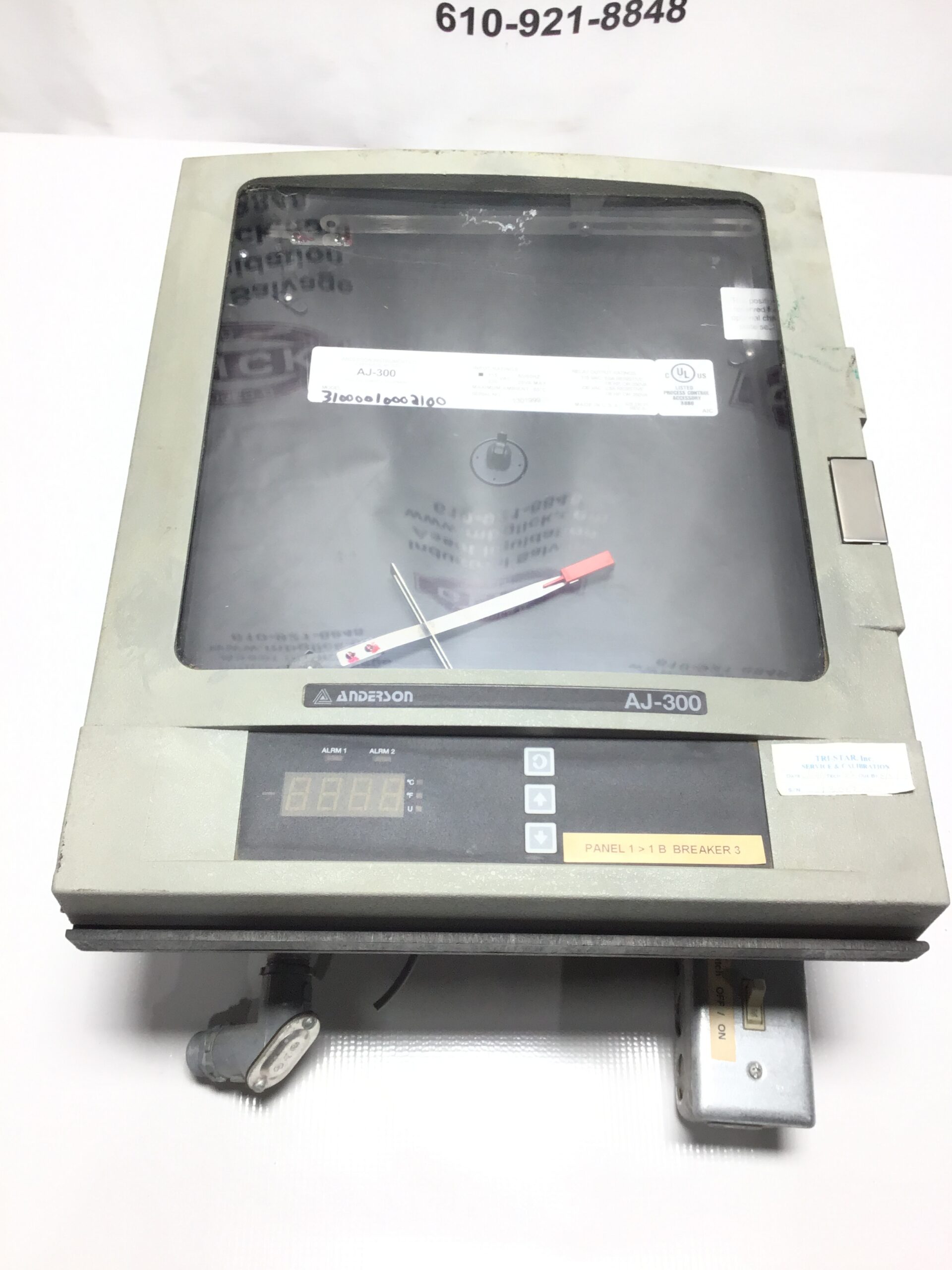 Anderson Instrument AJ-300 31000010002100 Process Recorder Controller ...