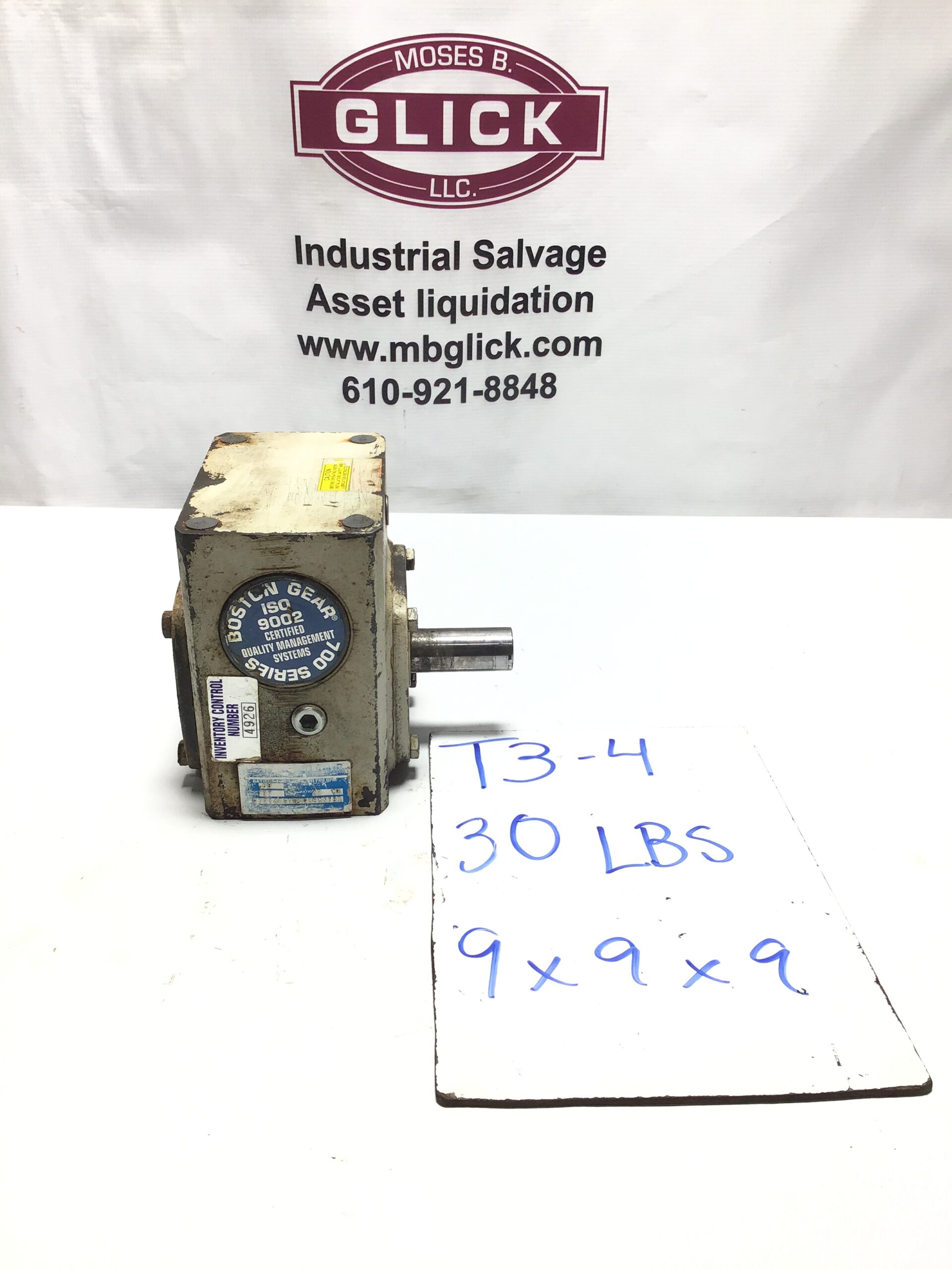 Boston Gear 72140STB5G30MNI88 Gear Speed Reducer 40:1 Ratio – Moses B ...