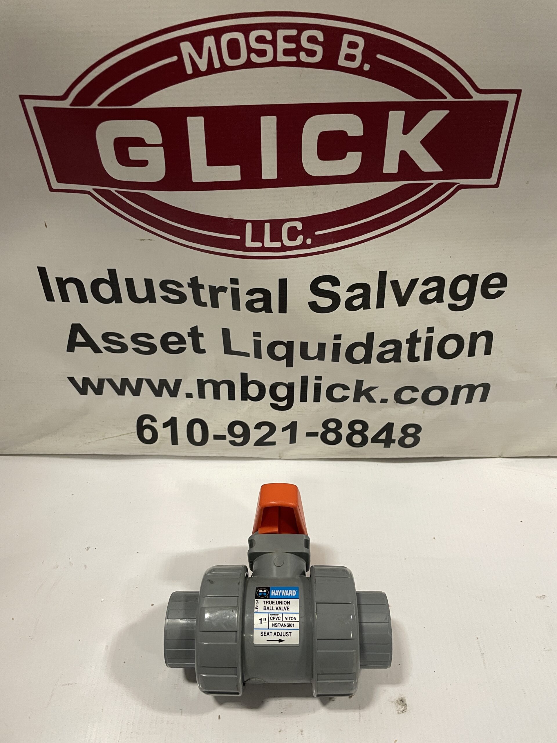 Hayward LB124 1″ CPVC/Viton Manual True Union Ball Valve – Moses B. Glick